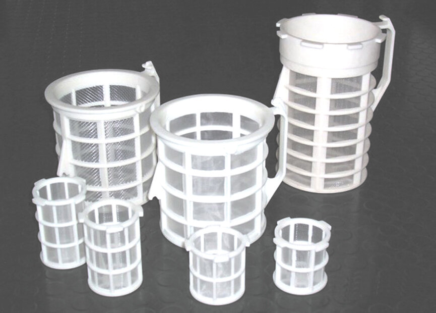 Mesh baskets for Tscherwitschke plating units