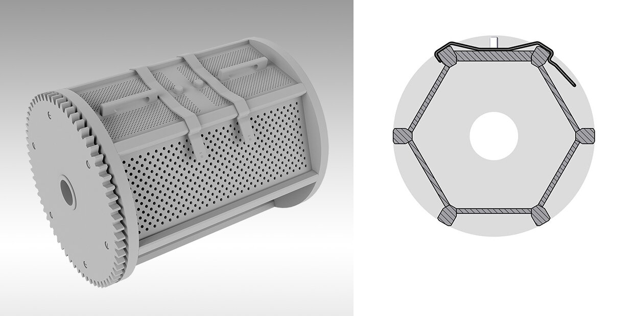 Galvanisiertrommel mit Eckleisten GALVA-E®